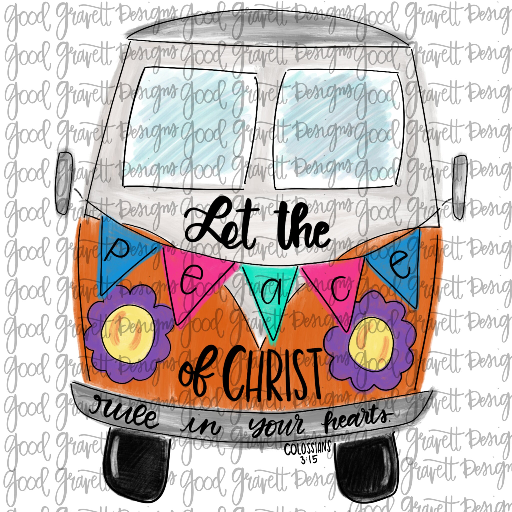 Peace of Christ Van PNG for Sublimation or Print - Etsy