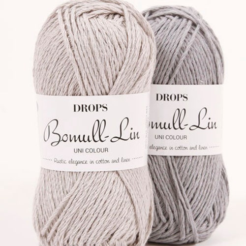 Drops Bomull-lin Cotton and Linen 10 Ply Cotton Linen Yarn | Etsy