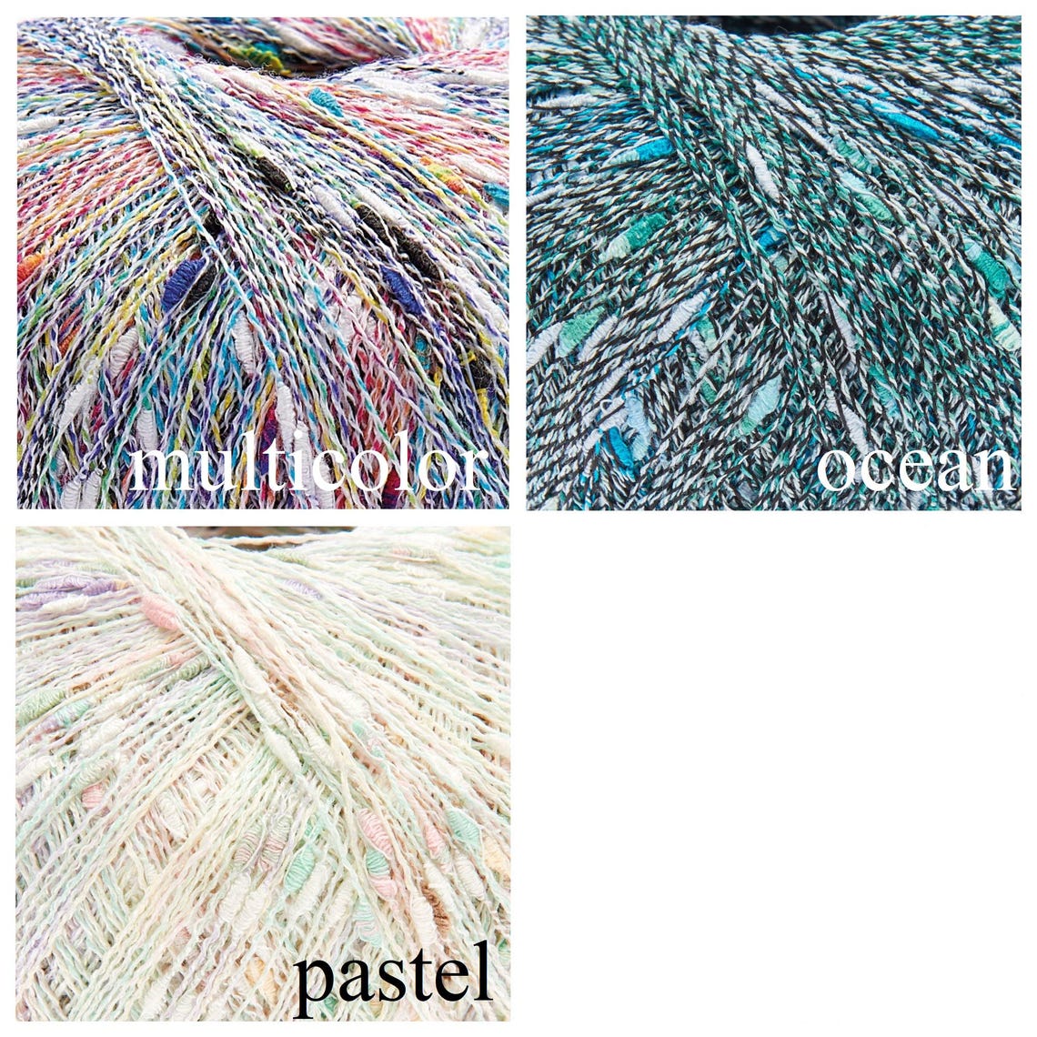 Decorative Yarn Rico Design Creative Make It Tweed, Colored Bubble Yarn ...