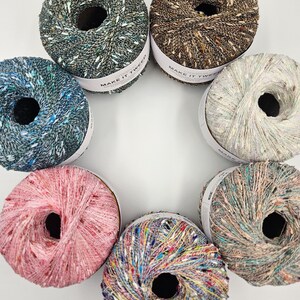Decorative Yarn Rico Design Creative Make It Tweed, Colored Bubble Yarn ...
