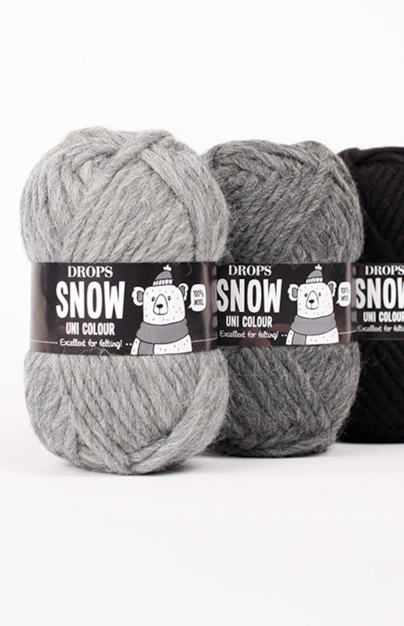 Drops Snow Wool for Felting Super Bulky Yarn 50 G 50 M - Etsy