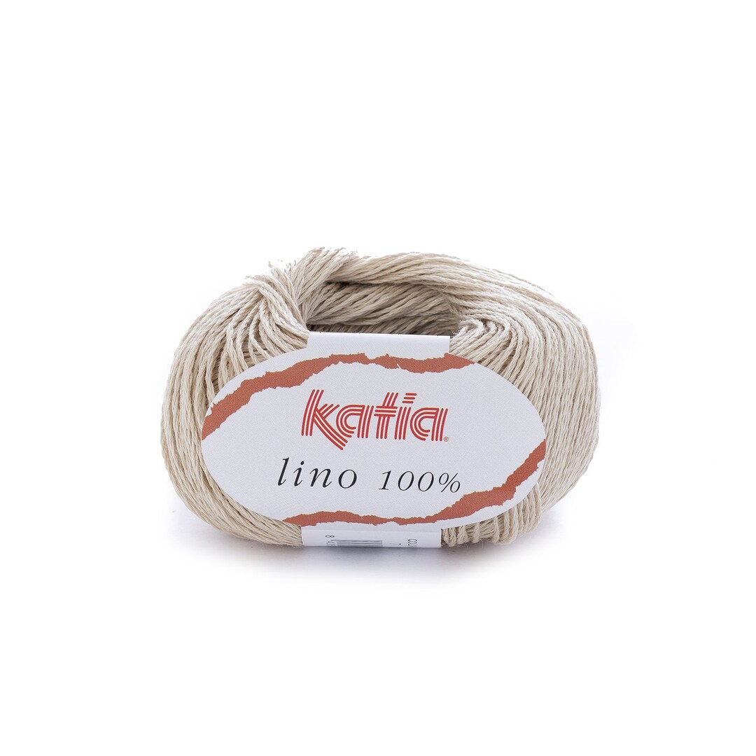 Katia Lino, Linen Yarn, Natural Linen, 50 G - 150 M, Summer Yarn ...