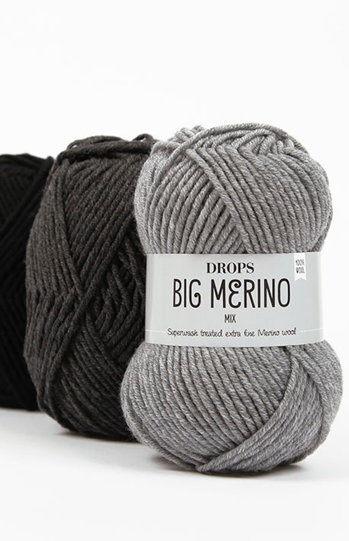 Drops Big Merino superwash treated extra fine merino wool 10 | Etsy