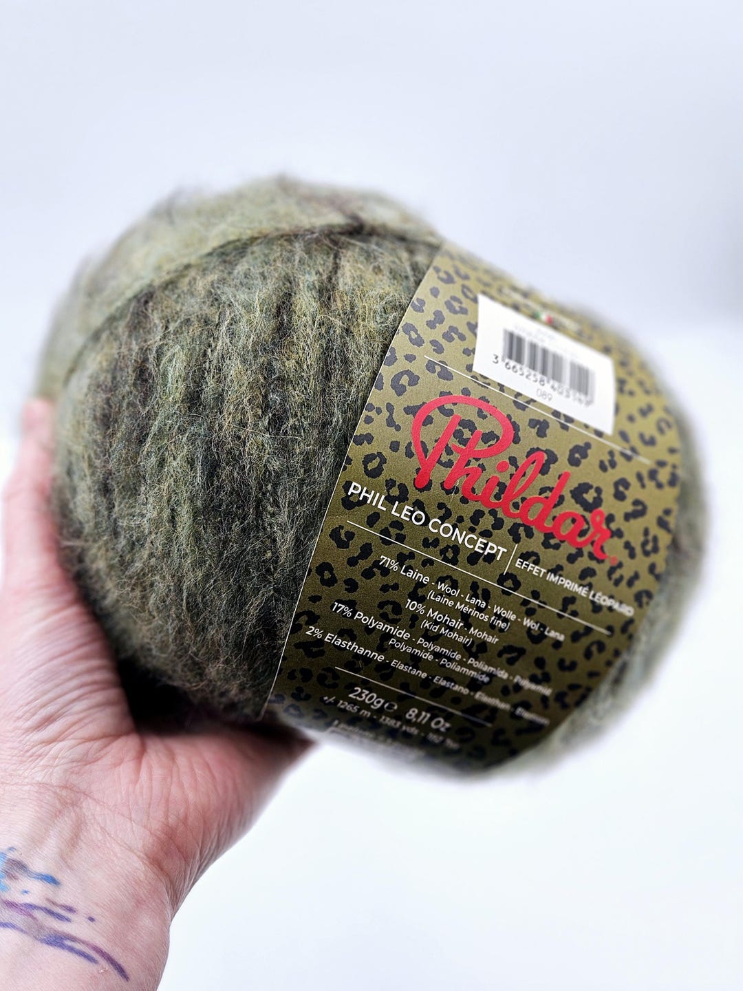 Leopard Print Yarn, Mohair and Merino Wool Yarn, Yarn for Sweater ...