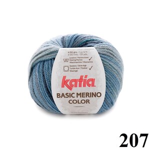 Katia Basic Merino Color, Merino Superwash Wool, Sport Weight Merino ...