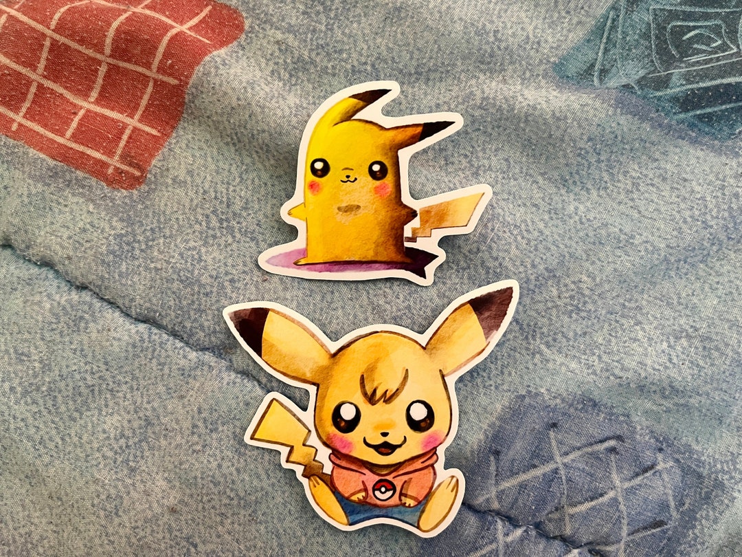 Pika Stickers Vinyl Cute, Laptop Decal, Kawaii, Chibi - Etsy