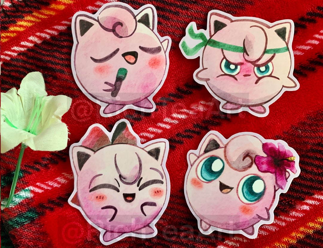 Cute Jigglypuff Stickers - Etsy