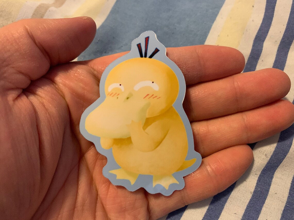 Psyduck Sticker Lustiges Pokemon Aufkleber Die cut | Etsy