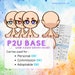 P2U Digital Drawing Base - Chibi Front Back for Reference Sheets and ...