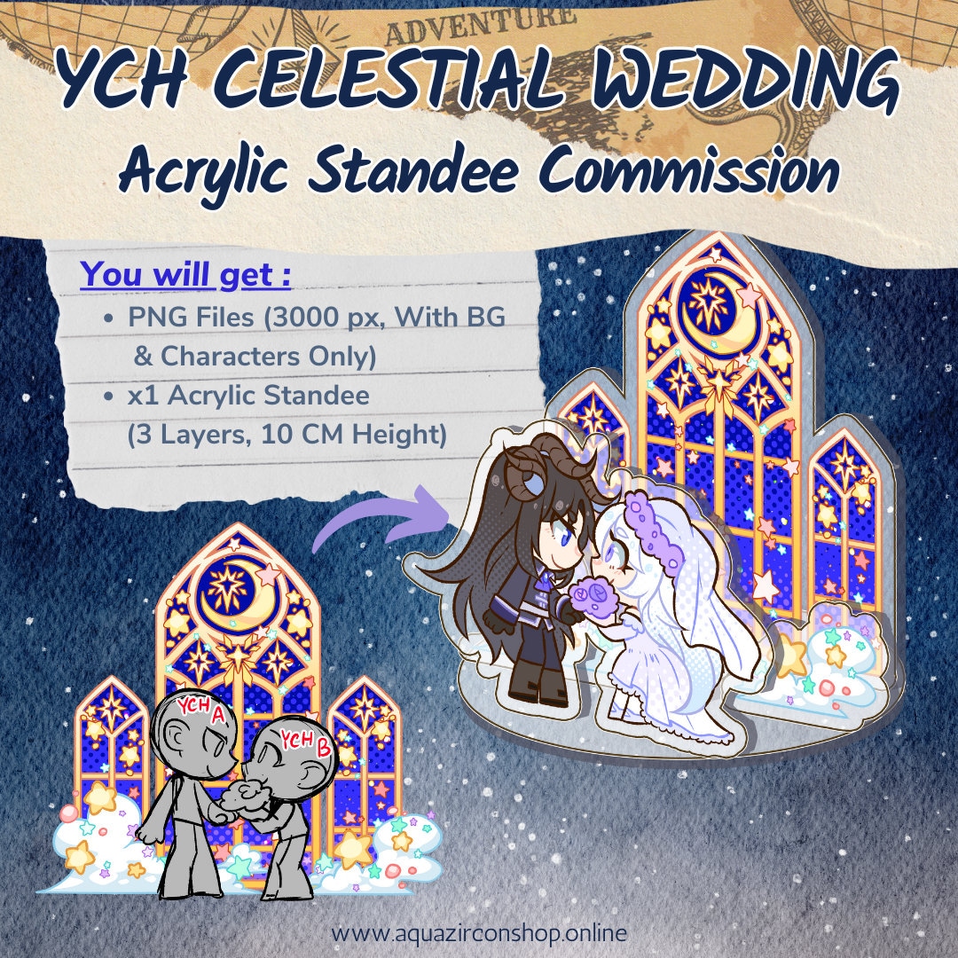YCH Celestial Wedding Acrylic Standee [CUSTOM ORDER] - Etsy