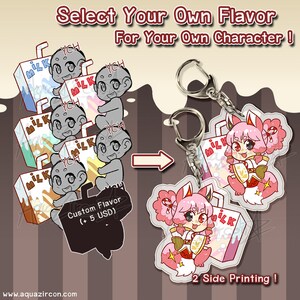 YCH Commission Milk Box Custom Acrylic Keychains [CUSTOM ORDER] - Etsy