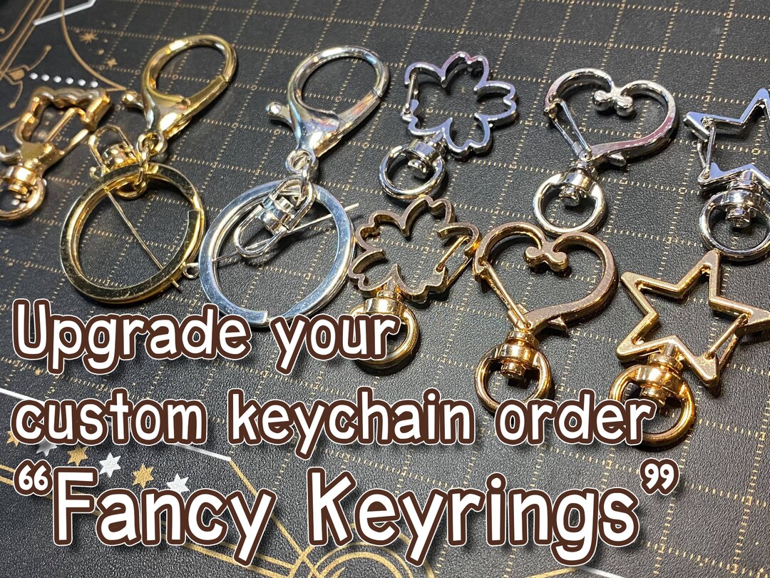 Upgrade Your Custom Keychain Order - Fancy Keyrings - Etsy