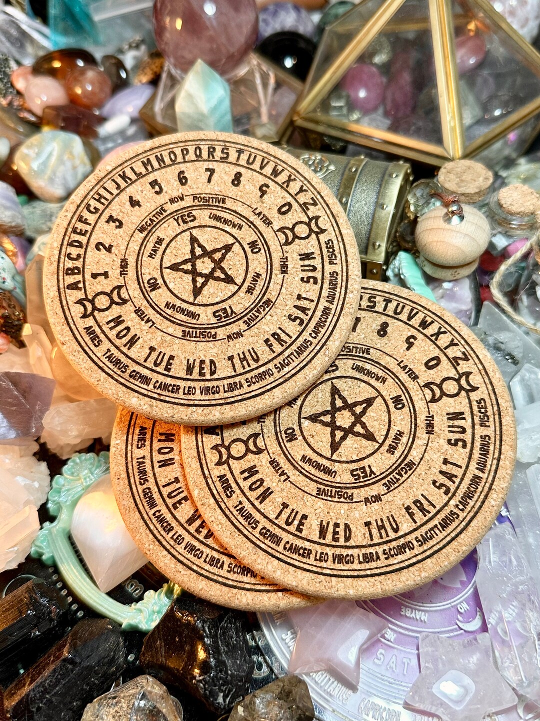 Cork Coaster Pendulum Dowsing Board - Etsy