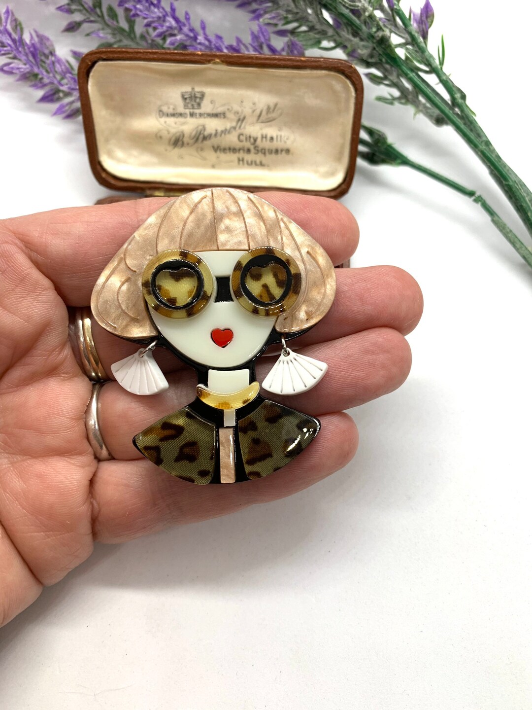 Cute Large 1960's Mary Quant Style Lady With Beige Hair - Etsy