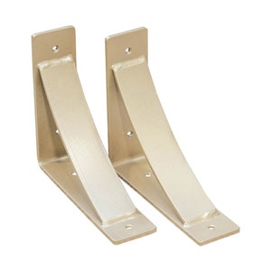 2 Pack Roman Gold Shelf Brackets | Heavy Duty Steel Brackets | Modern ...