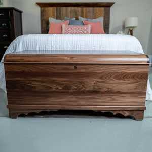 Engraved Amish Waterfall Cedar Chest | Custom Cedar Hope Chest | Solid ...