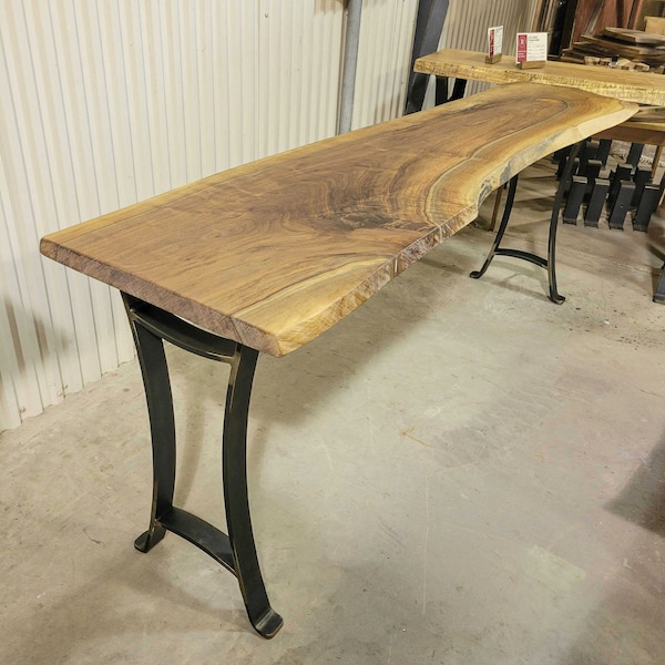Live Edge Sofa Table - Etsy