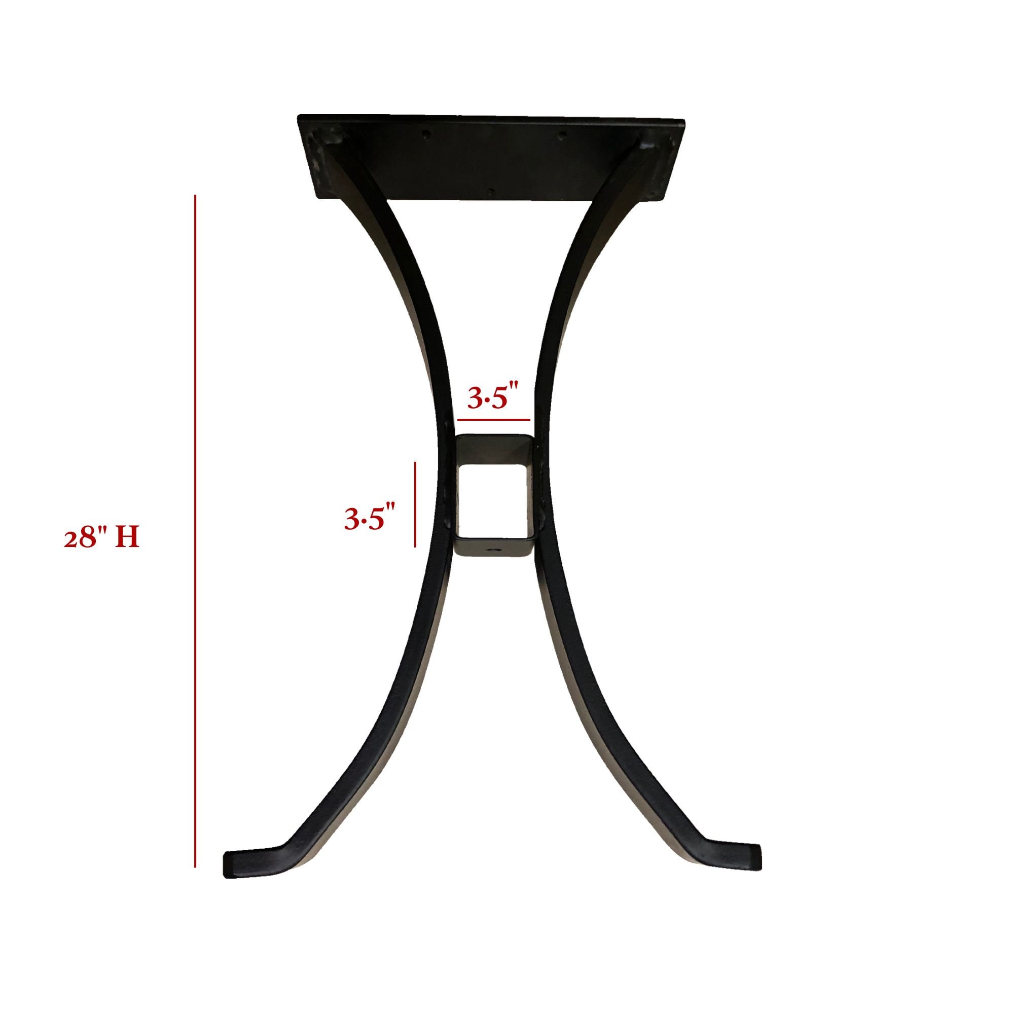 Handwelded Black Steel Console Table Base | DIY Sofa Table - Etsy