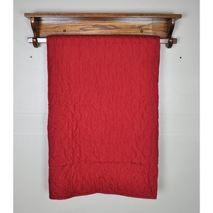 Solid Wood Quilt or Tapestry Hanger | Amish Quilt Rack With Shelf ...