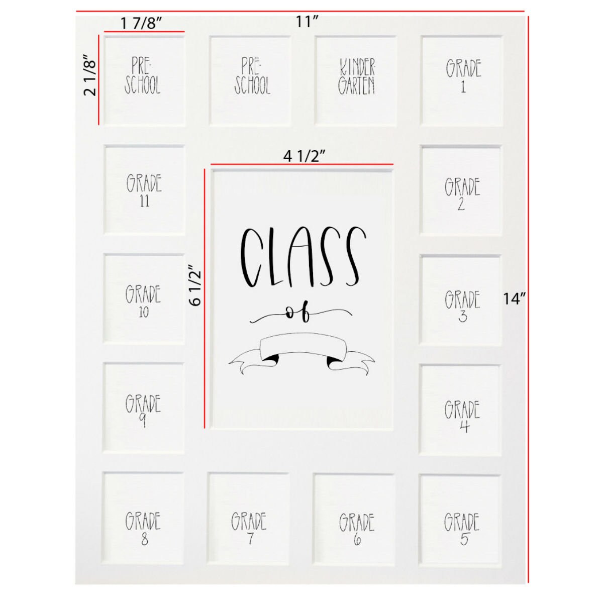 Class of 2020 11x14 Black Picture Mat Preschool-12 15 | Etsy