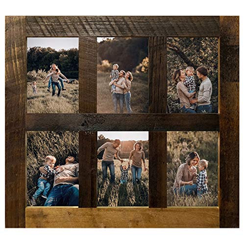 Rustic Wooden Collage Picture Frames Multi Opening Frame for - Etsy