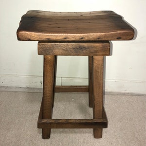 Rustic Backless Swivel Bar Stools Backless Barnwood Bar Stools ...