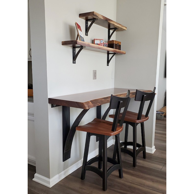 4 Solid Wood Swivel Stools for Bars and Counters | Set of Swivel Stools ...