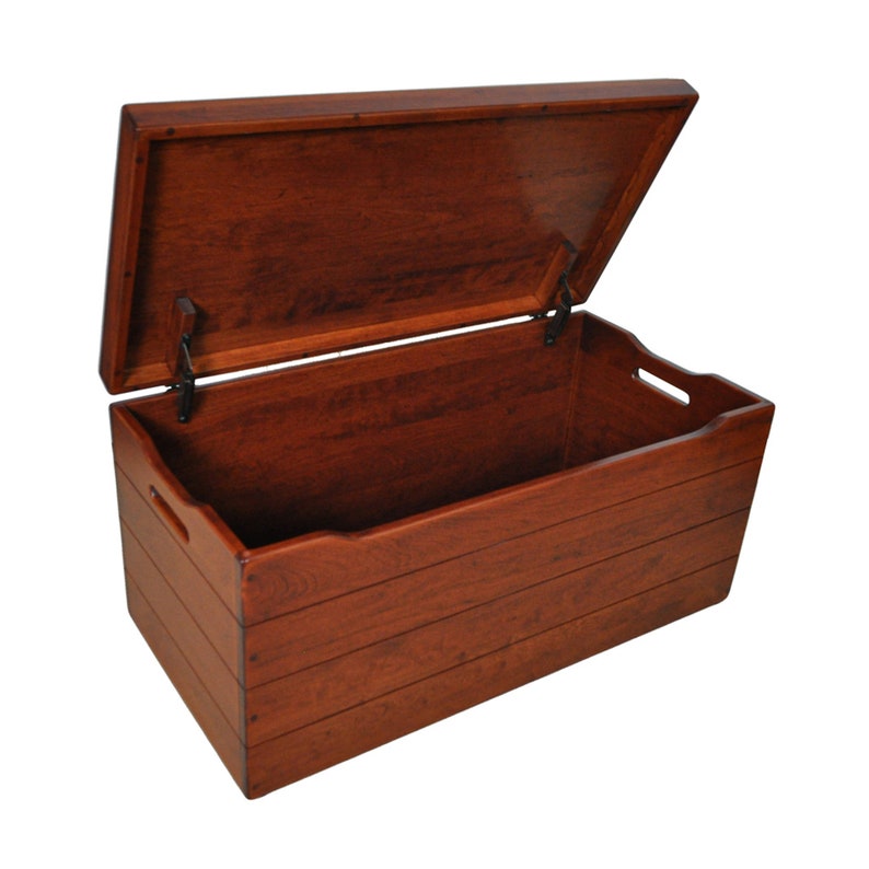 Rustic Cherry Blanket Chest Solid Cherry Storage Chest - Etsy