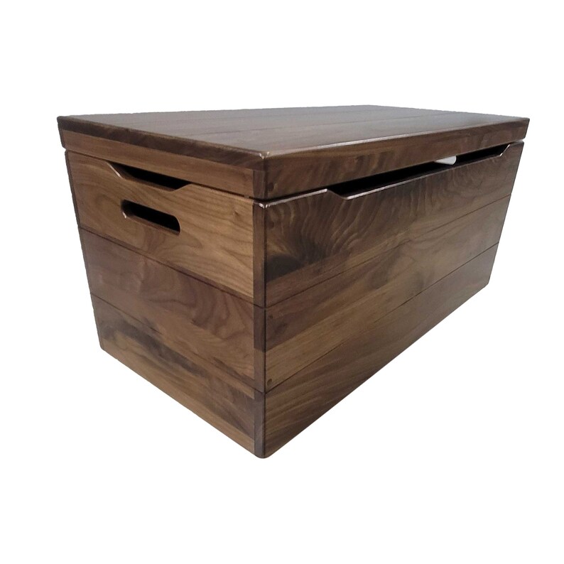 Personalized Wooden Blanket Chest Custom Walnut Storage - Etsy