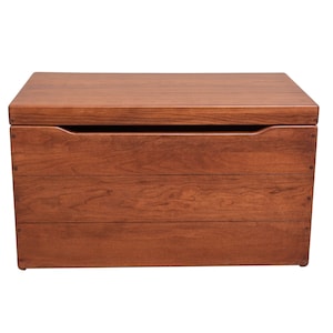 Solid Cherry Blanket Chest | Amish Handcrafted Toy Box - Etsy
