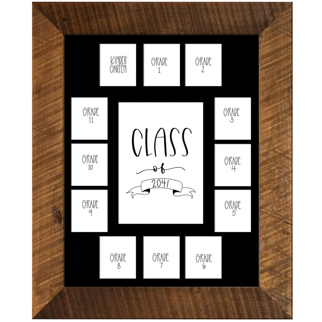 Class of 2041 Barnwood School Picture Frame, 11x14, Black 13 Opening ...