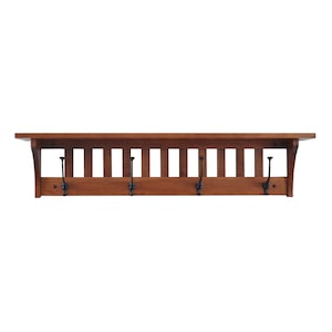 Mission Style Coat Rack | Solid Wood Coat Rack | Mission Coat Rack With ...