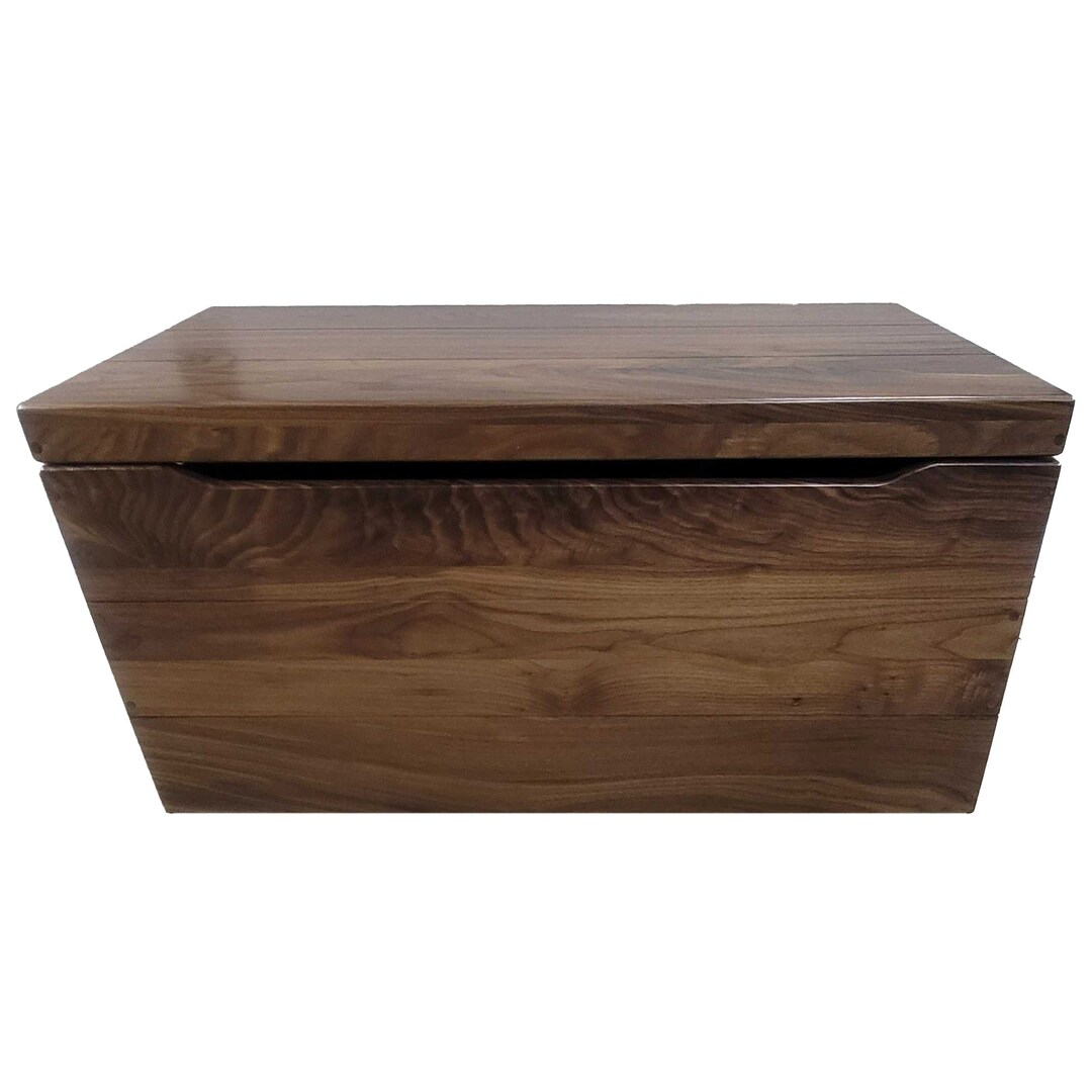 Walnut Blanket Chest Wooden Storage Chest Solid Wood Toy - Etsy
