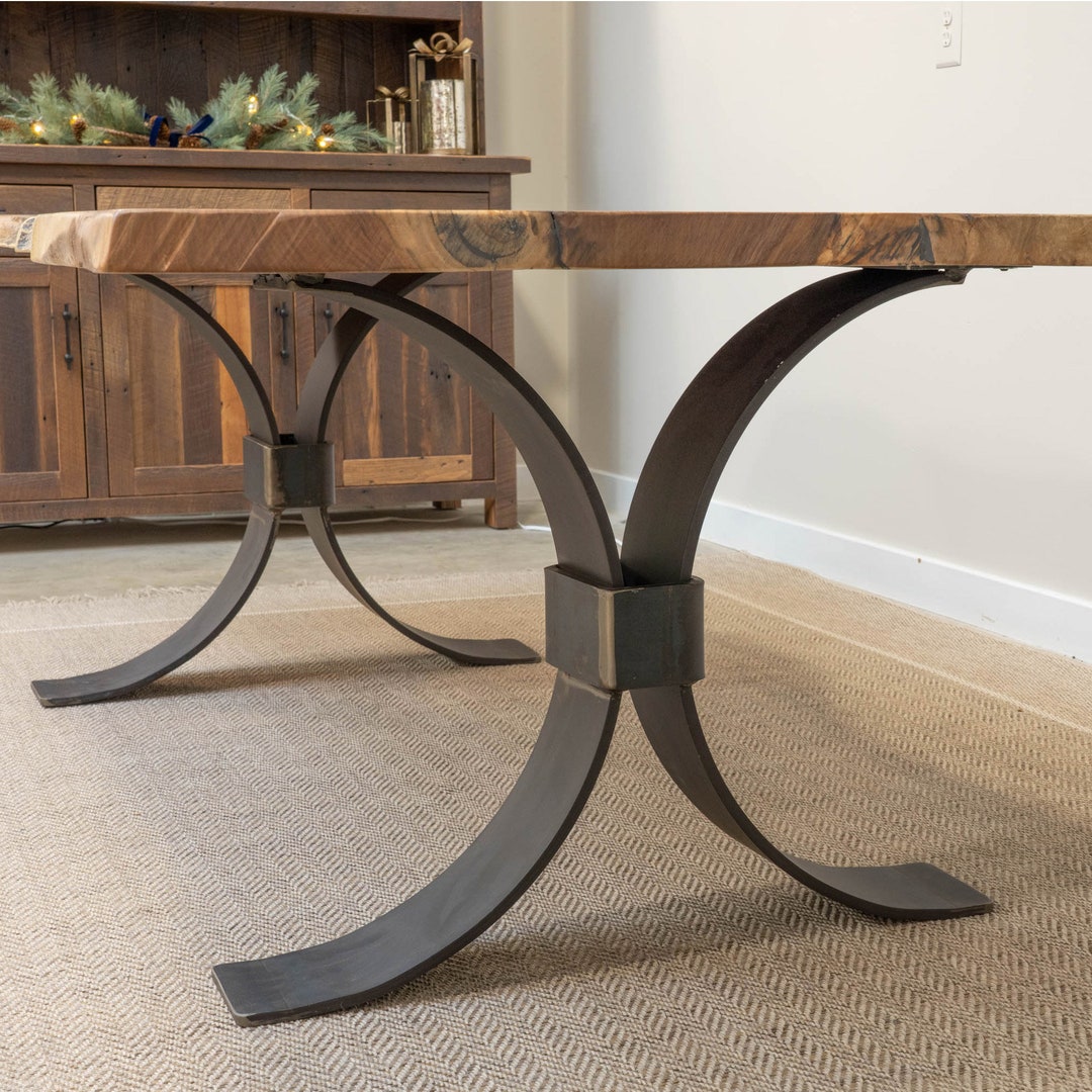 Modern Metal Base for Dining Tables | Steel Dining Table Base ...