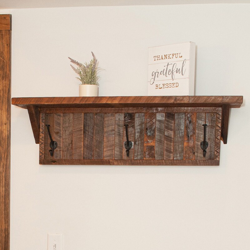 Rustic Coat Rack - Etsy