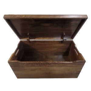 Walnut Blanket Chest Wooden Storage Chest Solid Wood Toy - Etsy