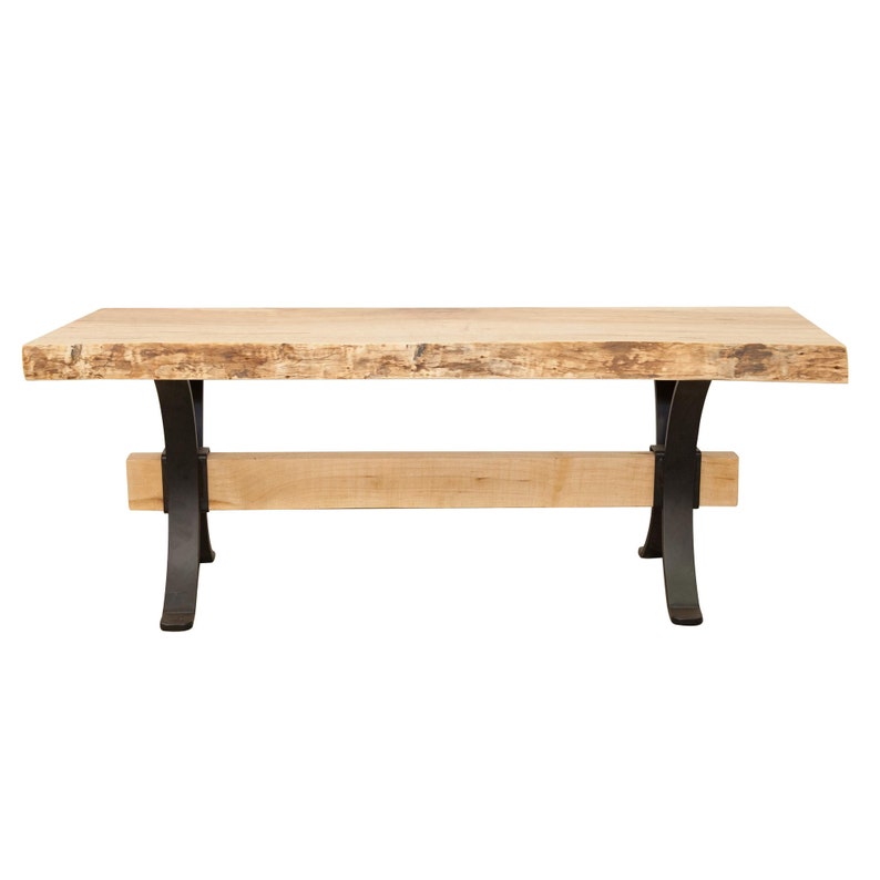 Handwelded Steel Bench Base | Modern Metal Furniture Legs - Etsy
