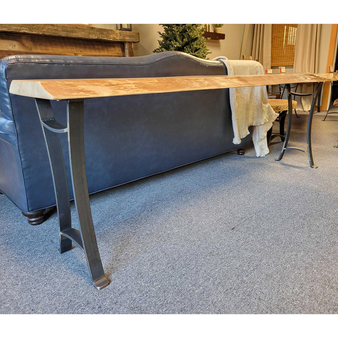 Sycamore 8 FT Live Edge Console Table Sycamore Sofa Table - Etsy