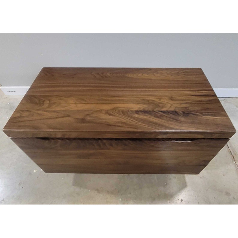 Walnut Blanket Chest Wooden Storage Chest Solid Wood Toy - Etsy