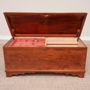 Amish Waterfall Hope Chest With Tray | Hope Chest | Wood Storage | Hope ...