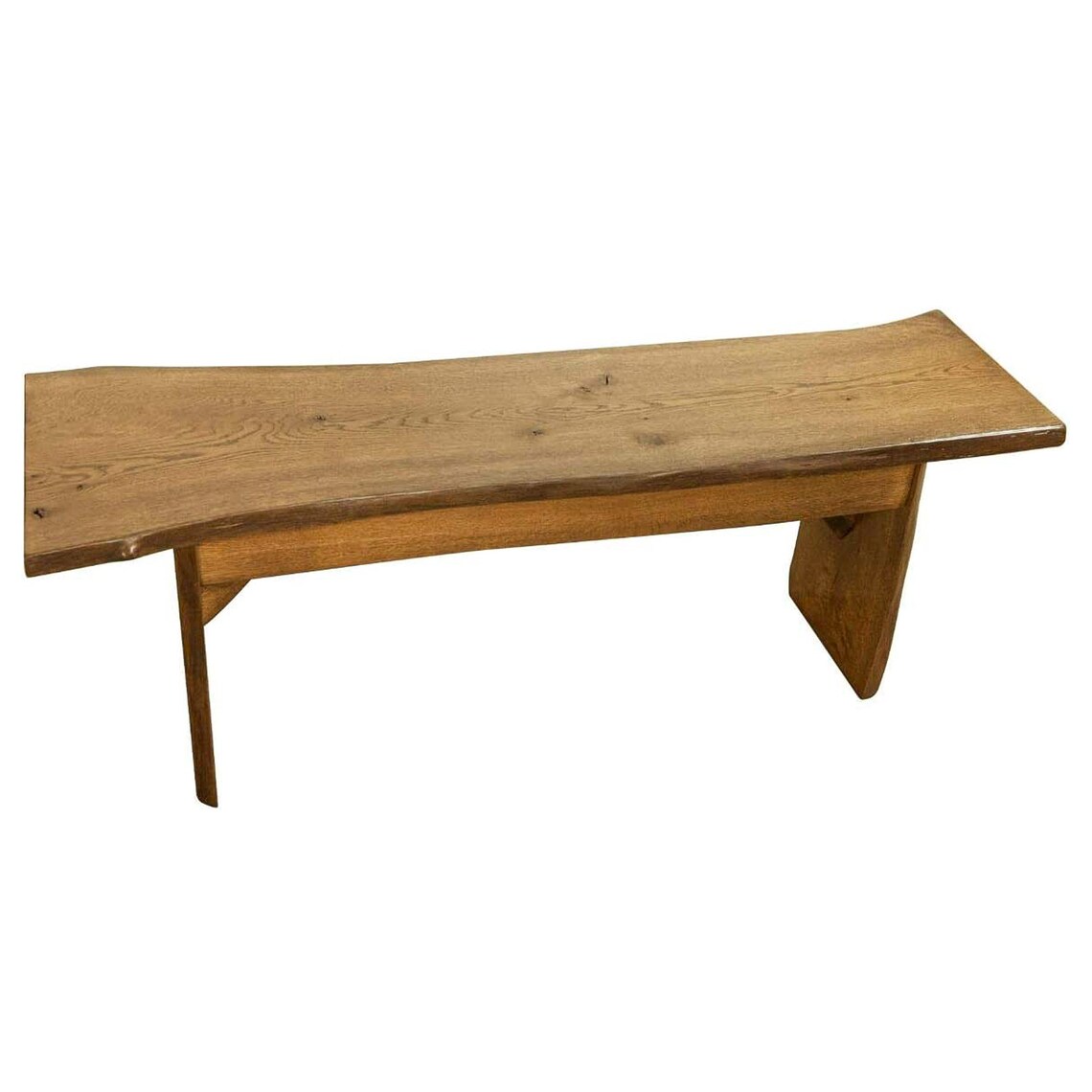 Oak Live Edge Bench Live Edge Wood Dining Bench Rustic - Etsy