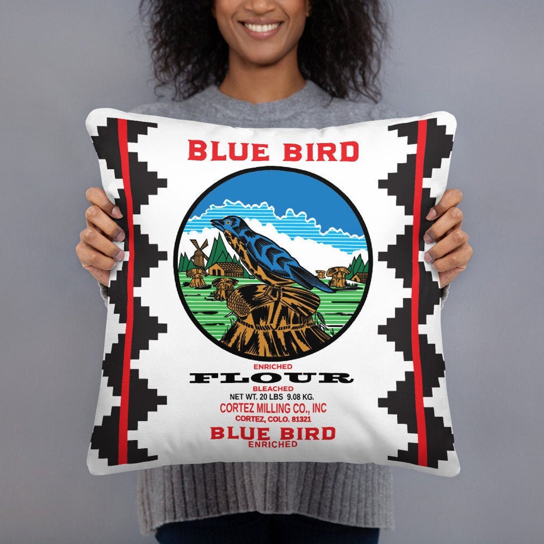 Navajo Blue Bird Flour Pillow - Etsy