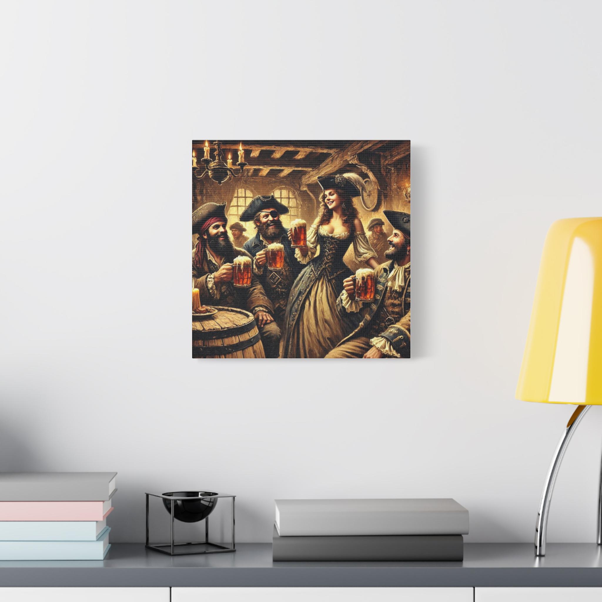 Pirates, Pints and a Proper Good Time Matte Canvas Wall Art Yoho - Etsy