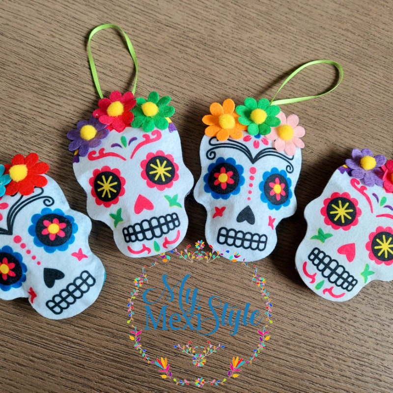 Sugar Skull Ornament - Etsy