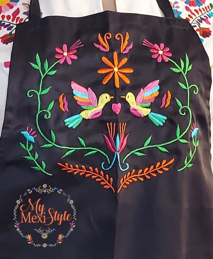 Mexican Embroidered Apron Mexican Hand Made Apron Apron | Etsy