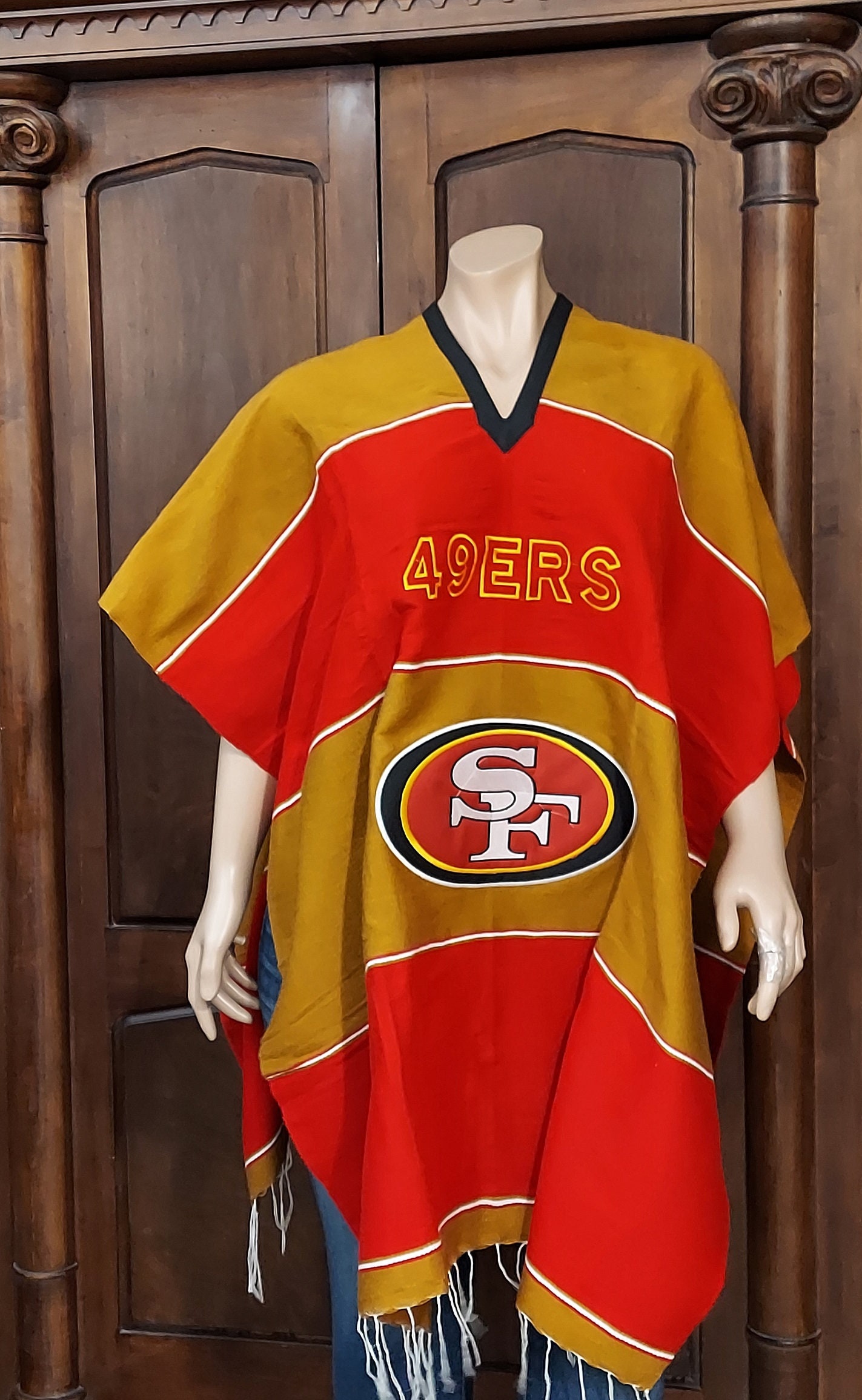 Sport Poncho Sarape Zarape Serape Football Poncho Nation - Etsy