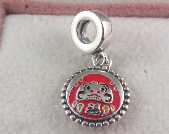 Authentic Pandora Japanese Red Daruma Doll Charm – Sterling Silver ...