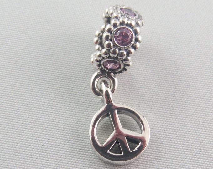 Peace Charm Peace Sign Charm Gifts for Her Birthday Gift Anniversary ...