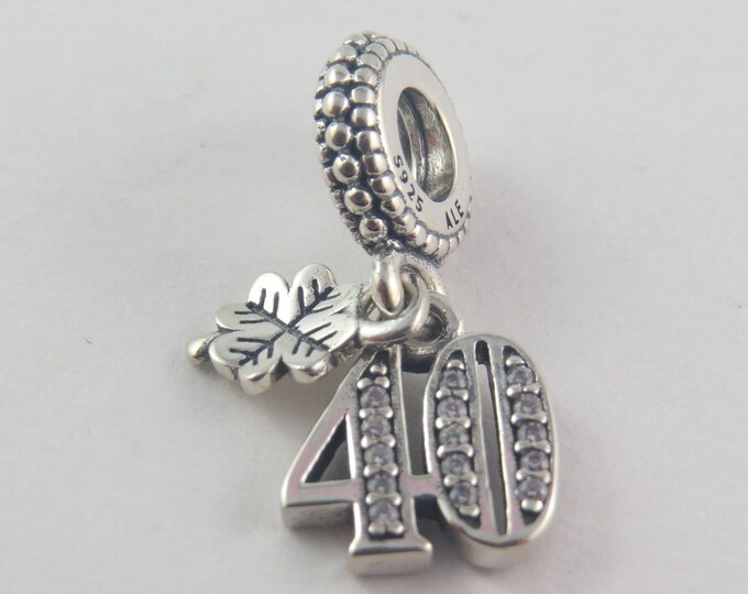 Pandora 40th Celebration Charm 40th Birthday 40th Anniversary Gifts for ...