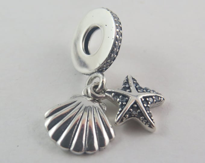 Pandora Starfish Charm Star Fish Charm Sea Shell Charm Ocean Themed ...